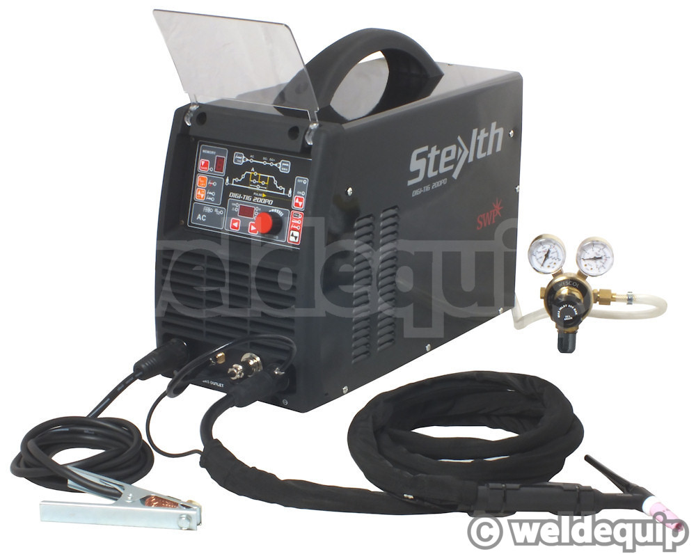SWP Digi-TIG 200PD AC/DC Digital Inverter TIG Welder - Weldequip